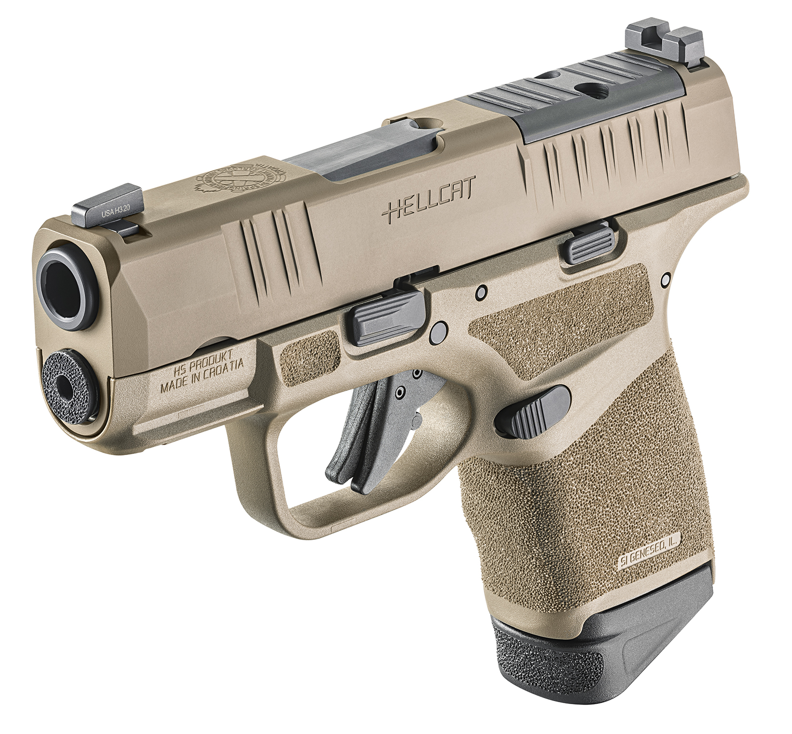 Hellcat® 3" Micro-Compact OSP™ 9mm Handgun - Desert FDE - Springfield ...