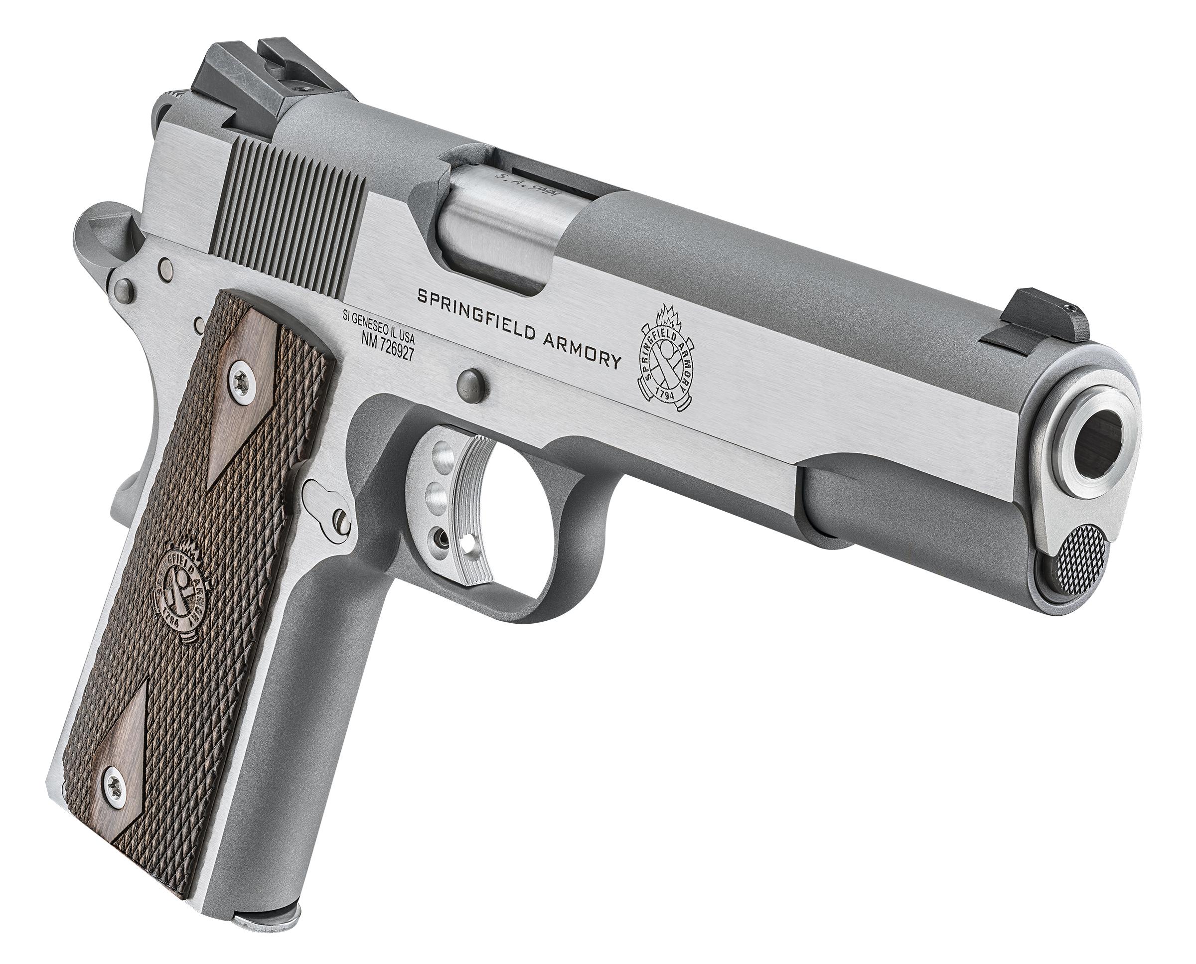 1911 Garrison 9mm Handgun - Stainless - Springfield Armory