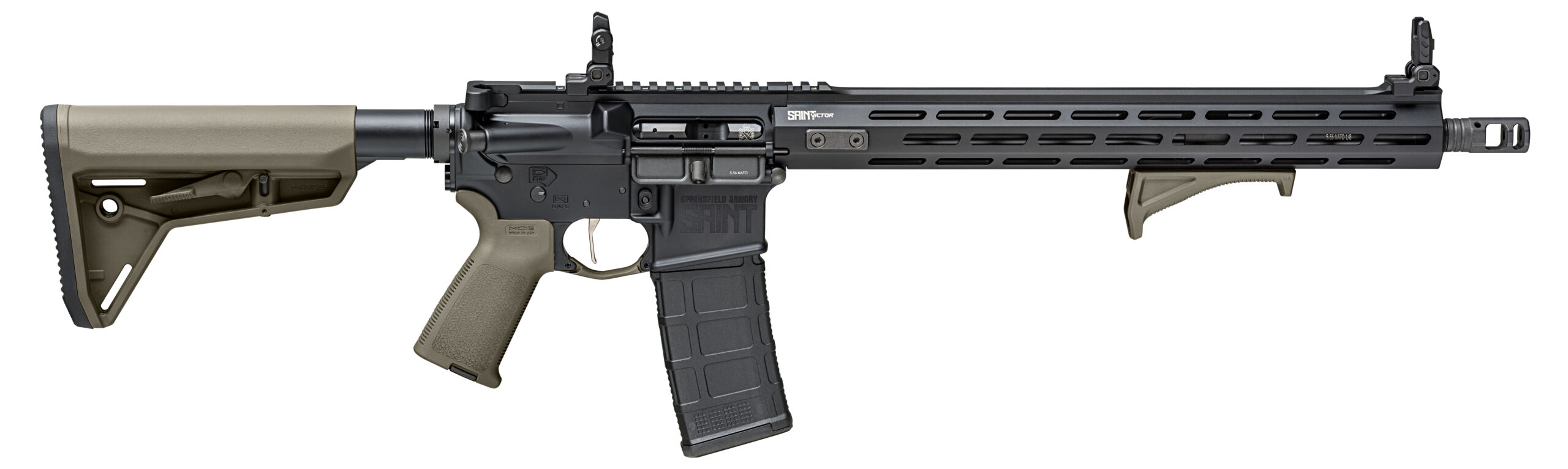 SAINT® Victor 5.56 AR-15 Rifle - OD Green - Springfield Armory