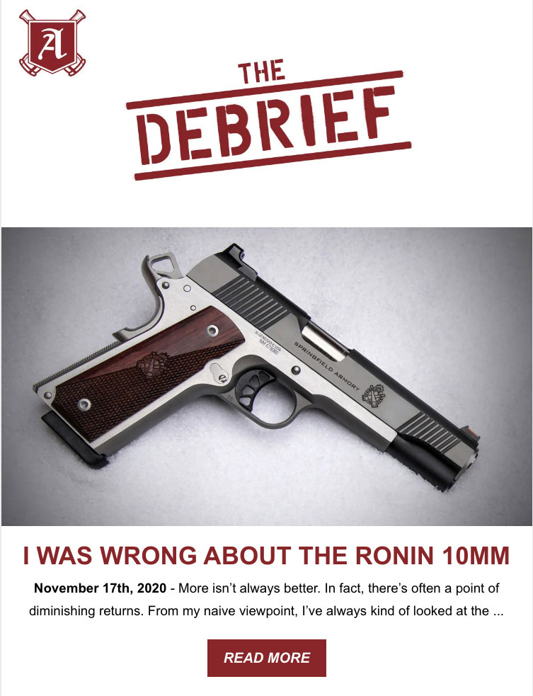 The Armory Life™ Debrief: Sign Up for In-Depth Content & a Chance to ...